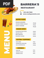 Vinta - Menu | PDF | Sauce | Drink