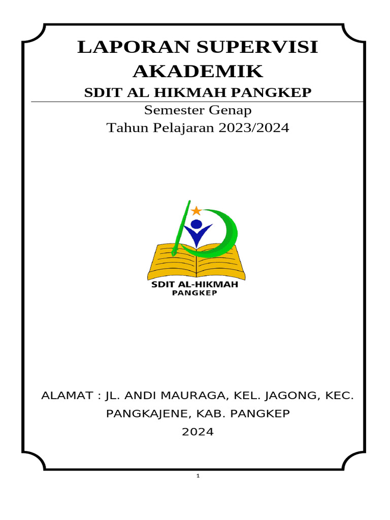 Laporan Supervisi Akademik | PDF