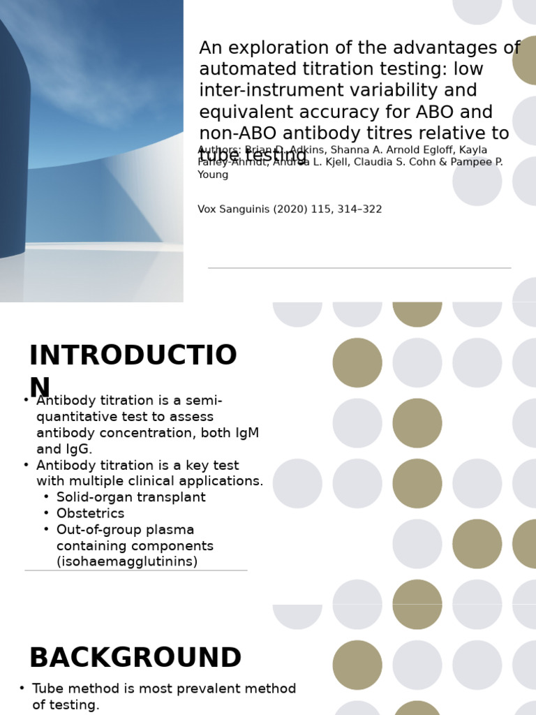 Automated Titration Journal Article Presentation | PDF