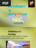 Bandaging Techniques | PDF