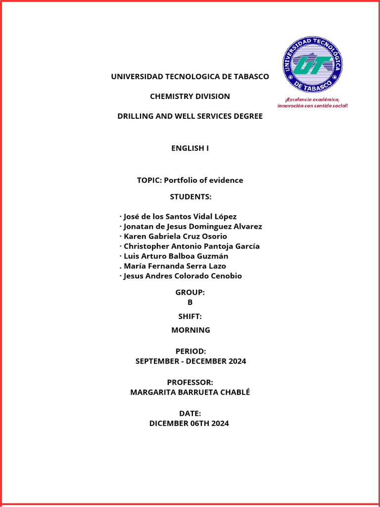 English Evidence Folder 1B-2 | PDF