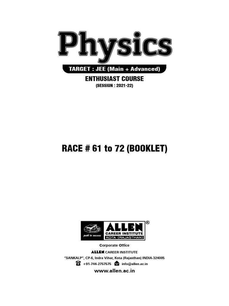 6.phy Race 61 72 Booklet Eng 1630563106 | PDF | Sound | Waves