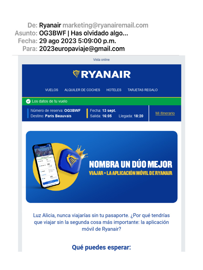 OG3BWF Has Olvidado Algo | PDF