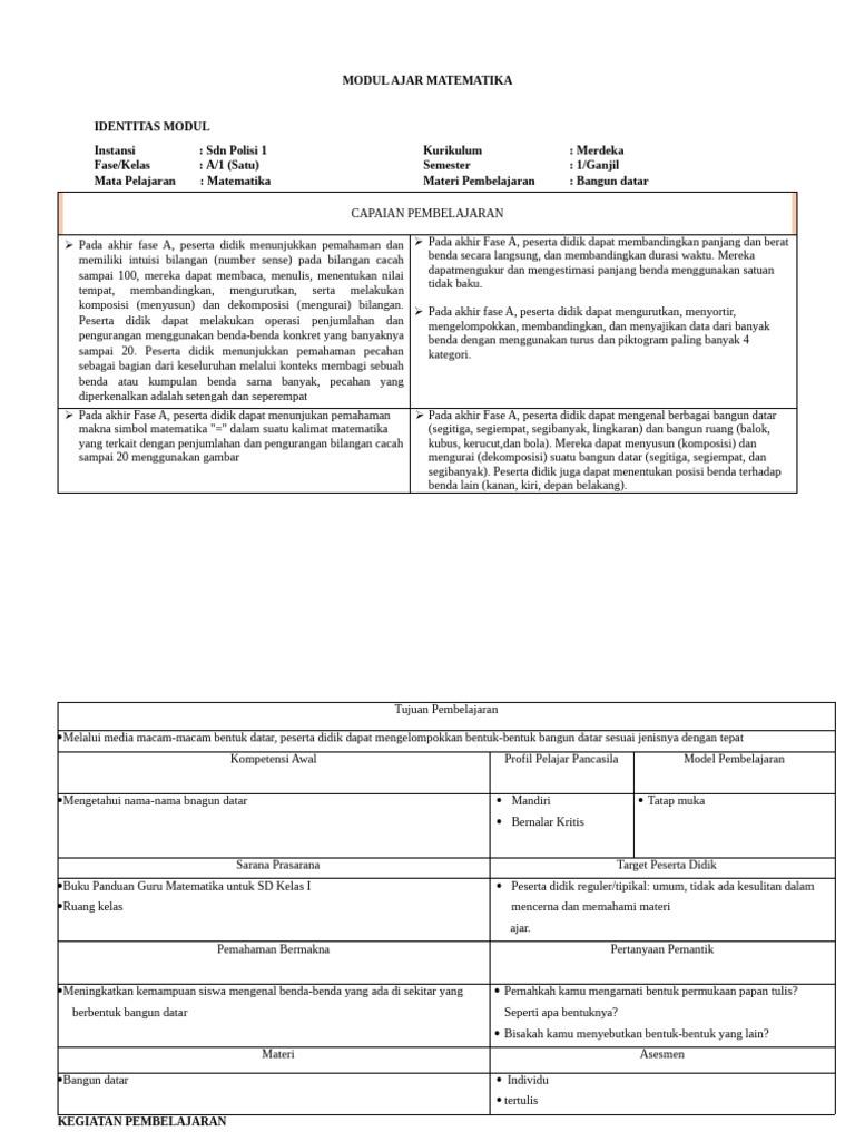 Modul Ajar Observasi | PDF