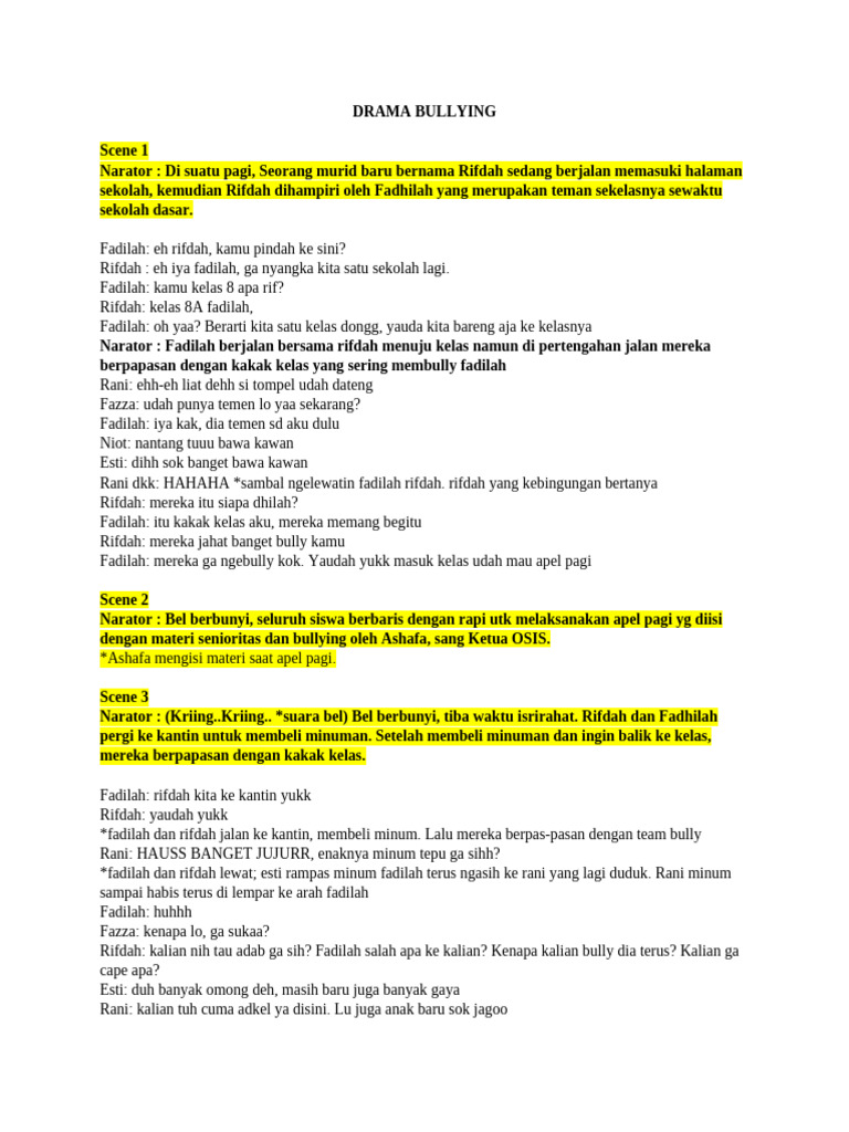 Drama Bullying | PDF