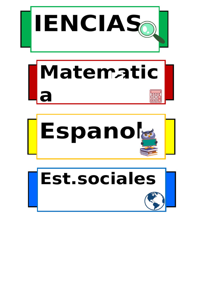 Materias Escolares 2024: Guía Completa | PDF