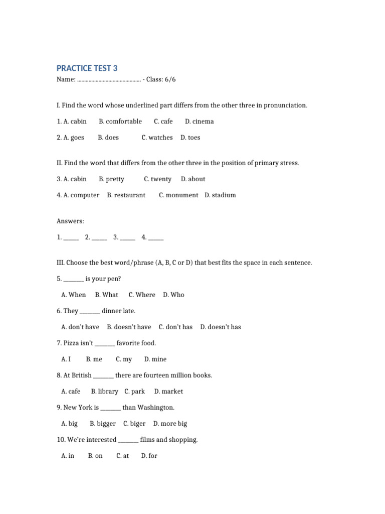 Practice Test 3 Transcript | PDF