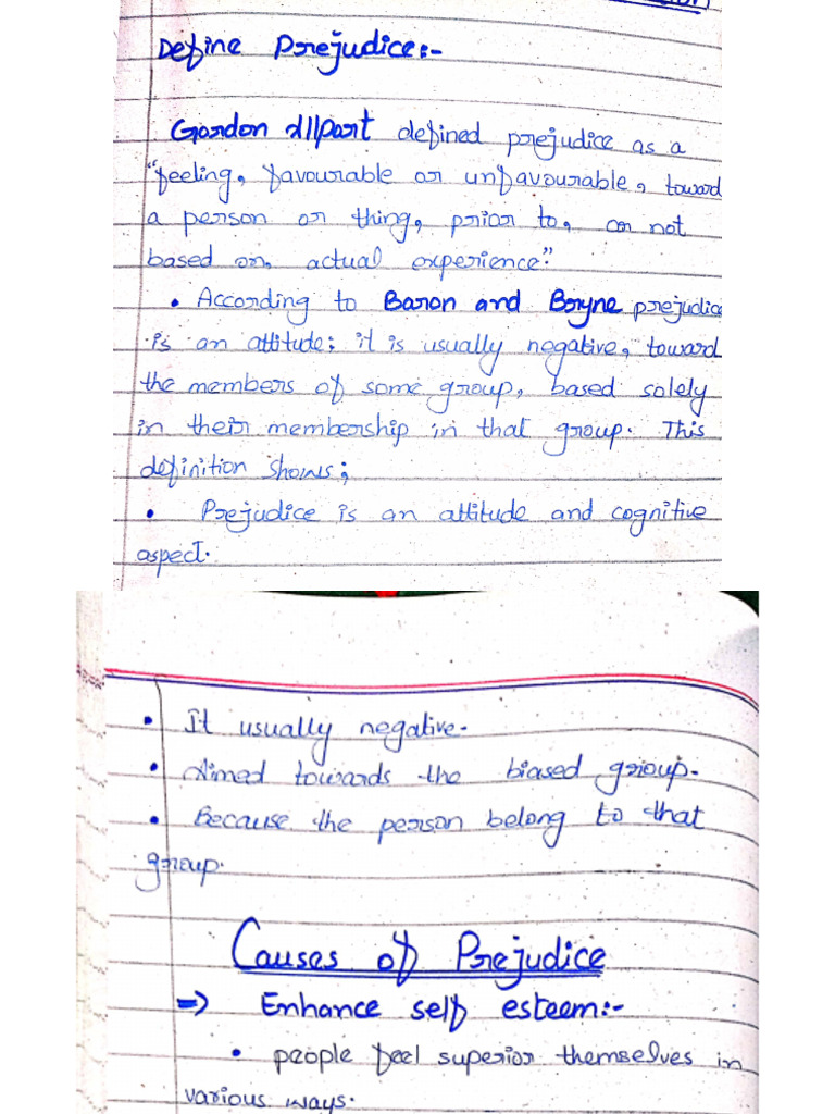 Prejudice and Discrimination | PDF