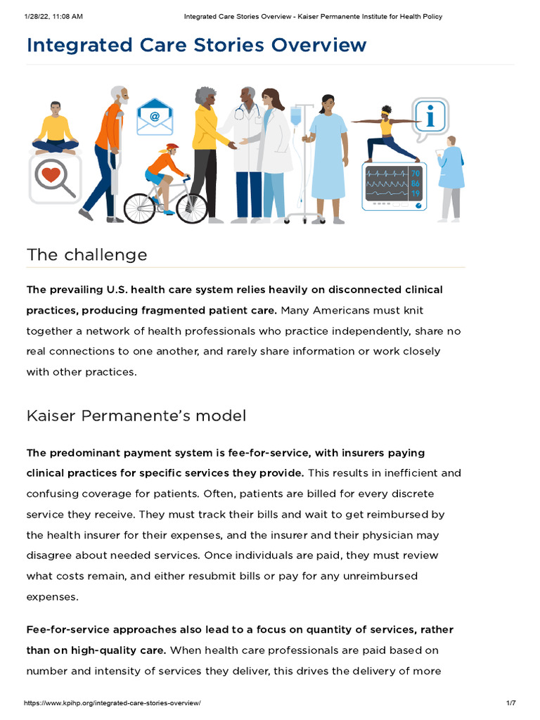 Integrated Care Stories Overview - Kaiser Permanente Institute For ...