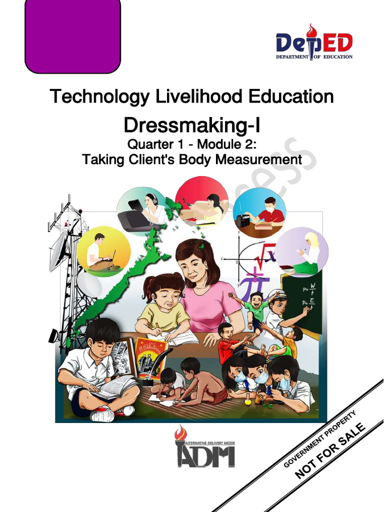 TLE 9-10 Dressmaking 1 Q1 - M2 For Printing | PDF | Learning | Length