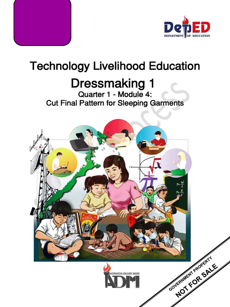 TLE 9-10 Dressmaking 1 Q1 - M4 For Printing | PDF | Seam (Sewing) | Blouse