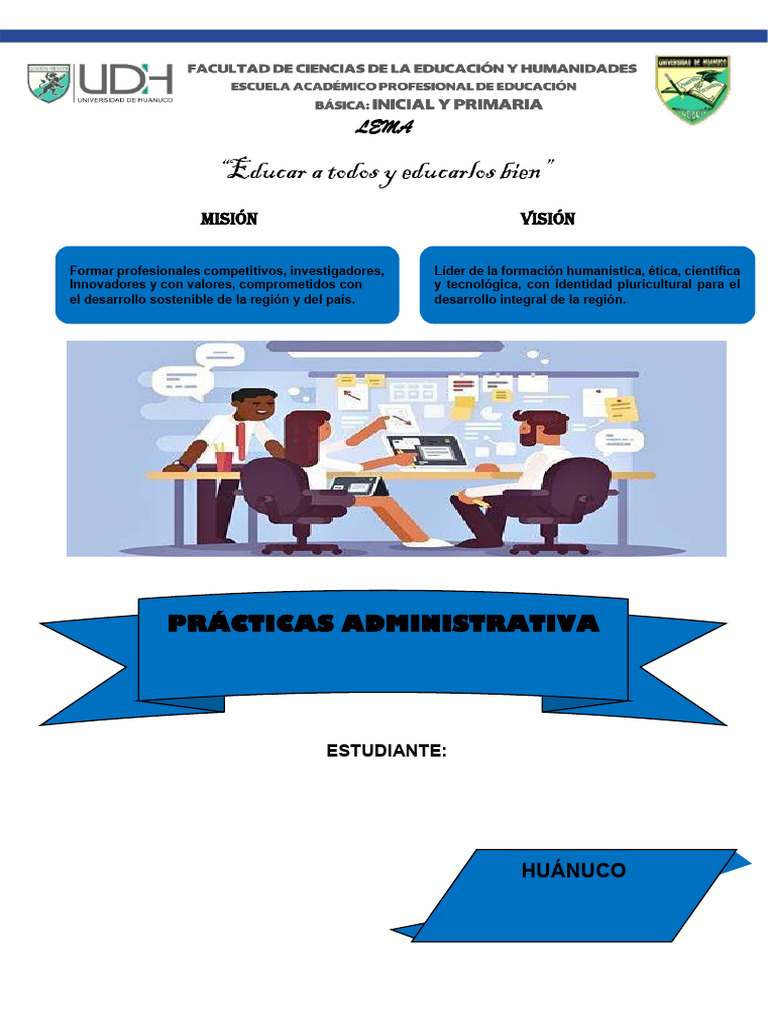 Carátula de Práctica Administrativa | PDF