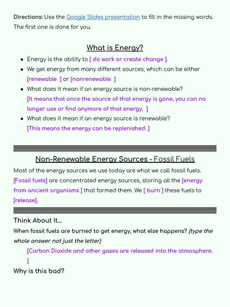 Advay Tillu - Non-Renewable Energy Sources Notes | PDF | Natural Gas ...
