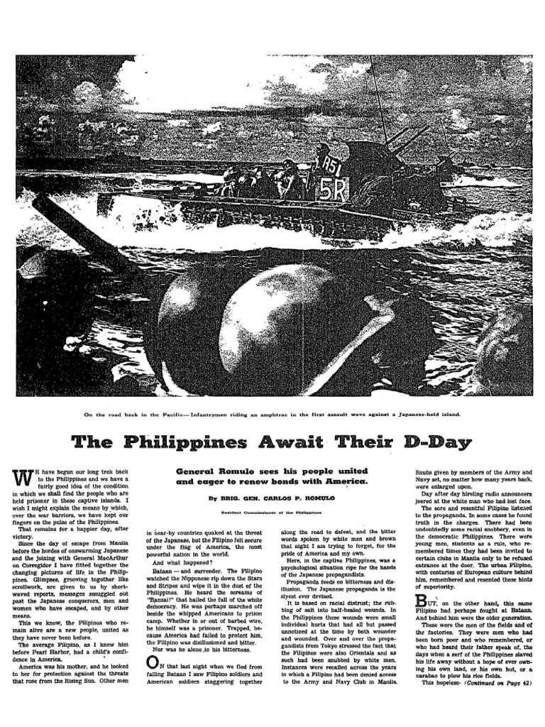 The Philippines Await Their D | PDF