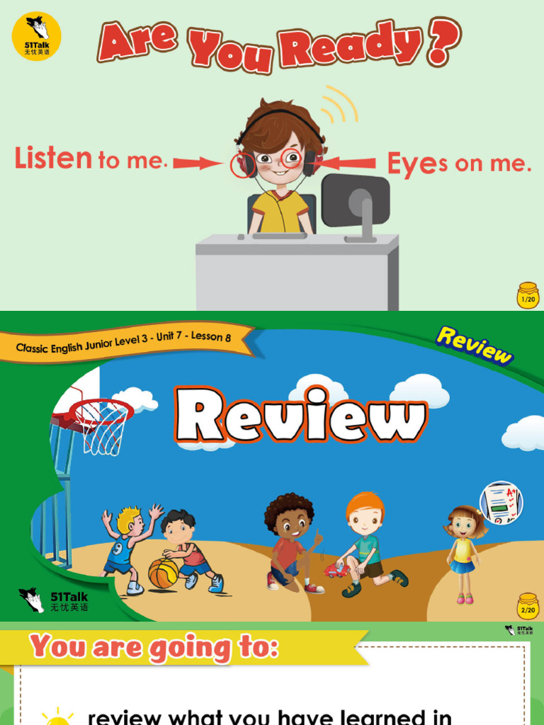 Level 3 - Unit 7 - Lesson 8 - Review | PDF