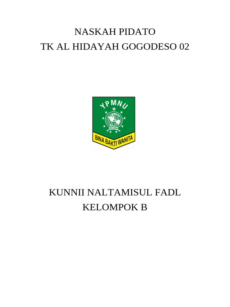 Sampul Naskah Pidato | PDF