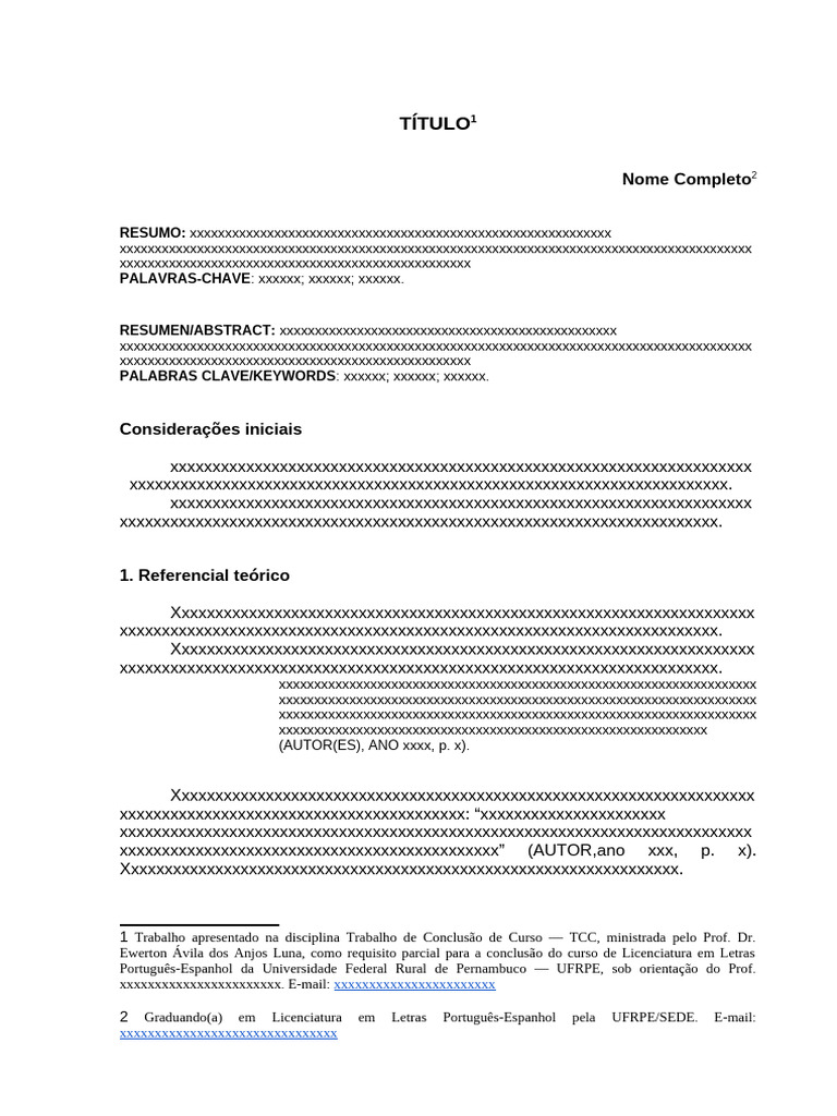TEMPLATE - Artigo Científico | PDF
