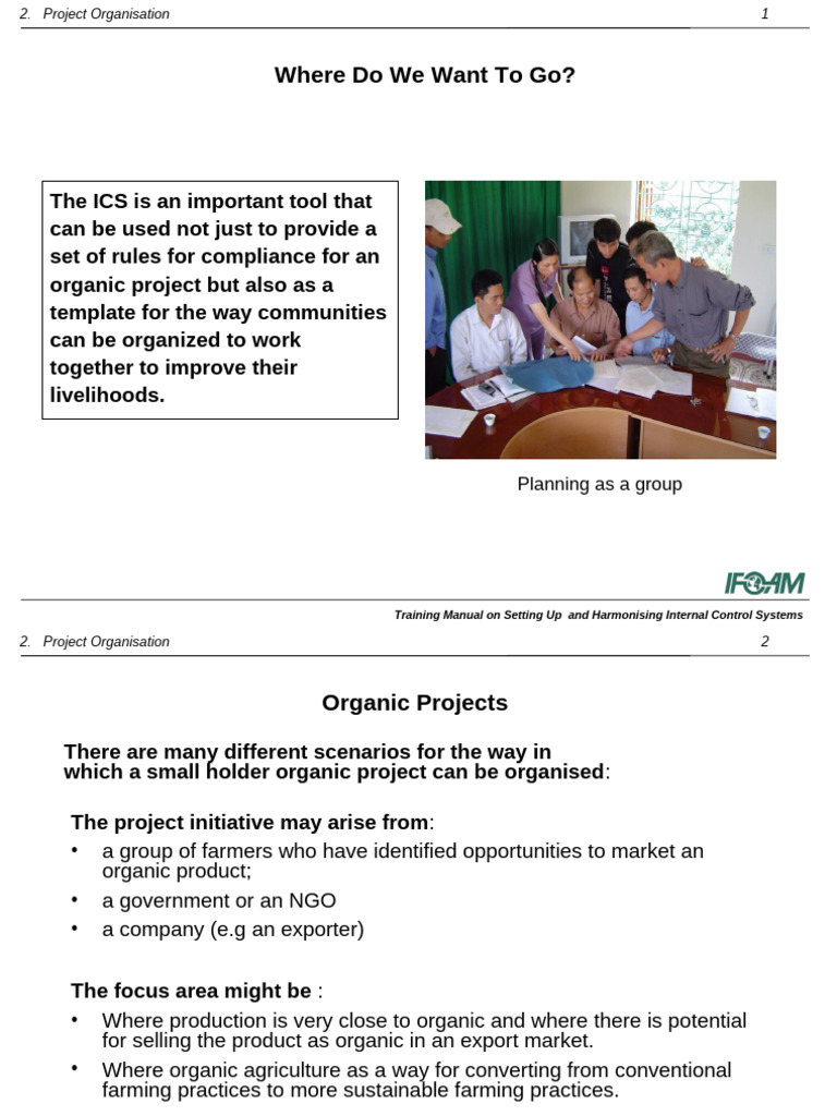 2. Project Organisation 200703 (2) | PDF | Farmer | Smallholding
