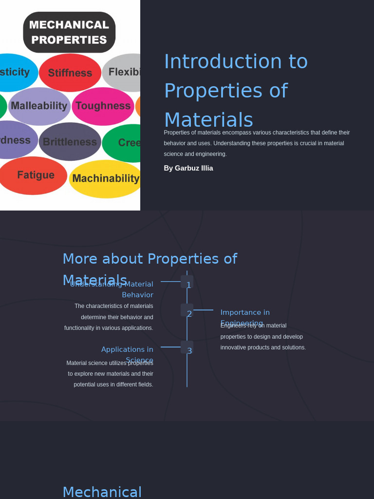 Properties of Materials | PDF | Deformation (Engineering) | Elasticity ...