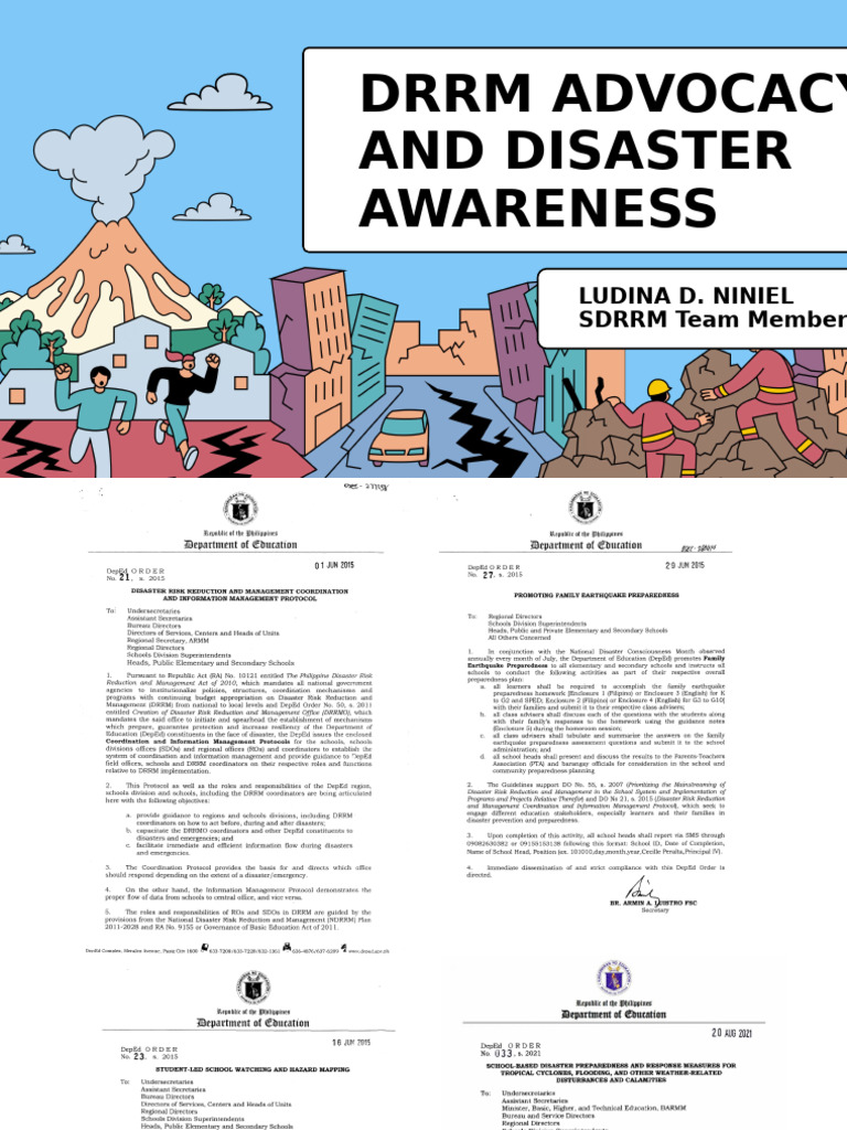 DRRM Advocacy Presentation | PDF | Natural Disasters | Tropical Cyclones