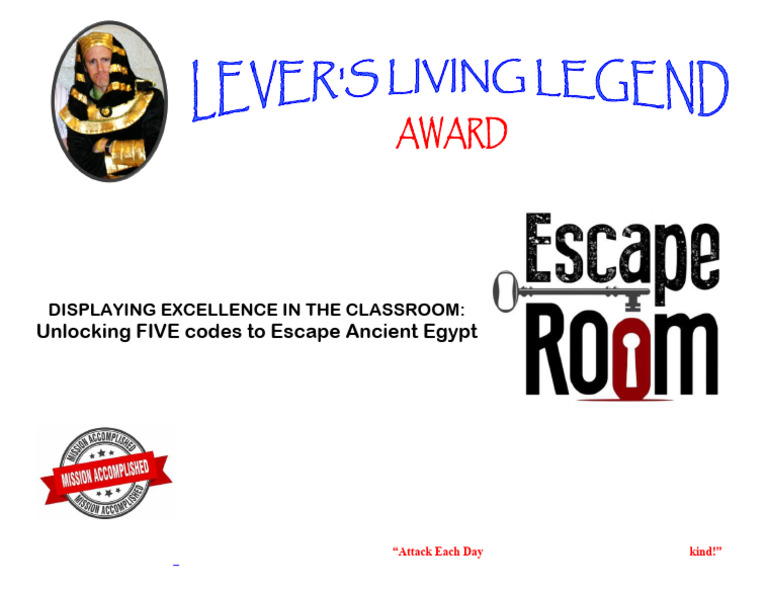 Escape Room Certificate 1 | PDF