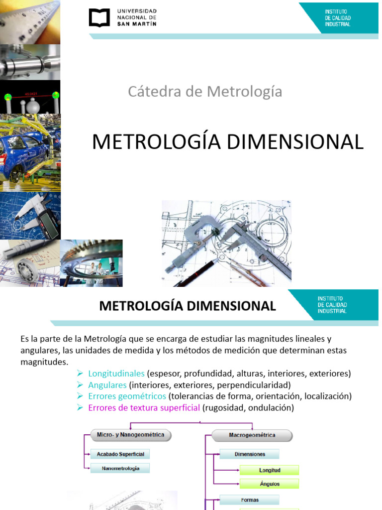 Metrología Dimensional UNSAM 2018 | PDF | Metrología | Metro