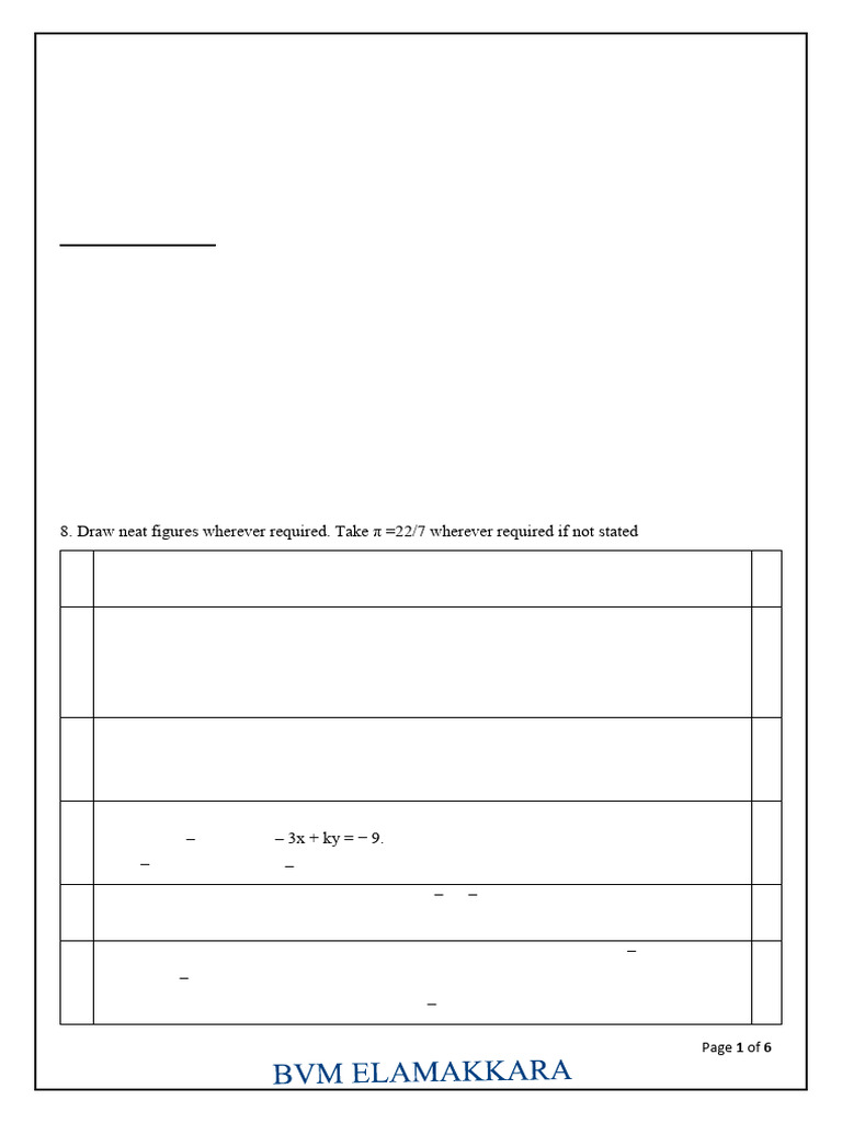 MATHS STANDARD SET 3 | PDF | Circle | Euclidean Geometry
