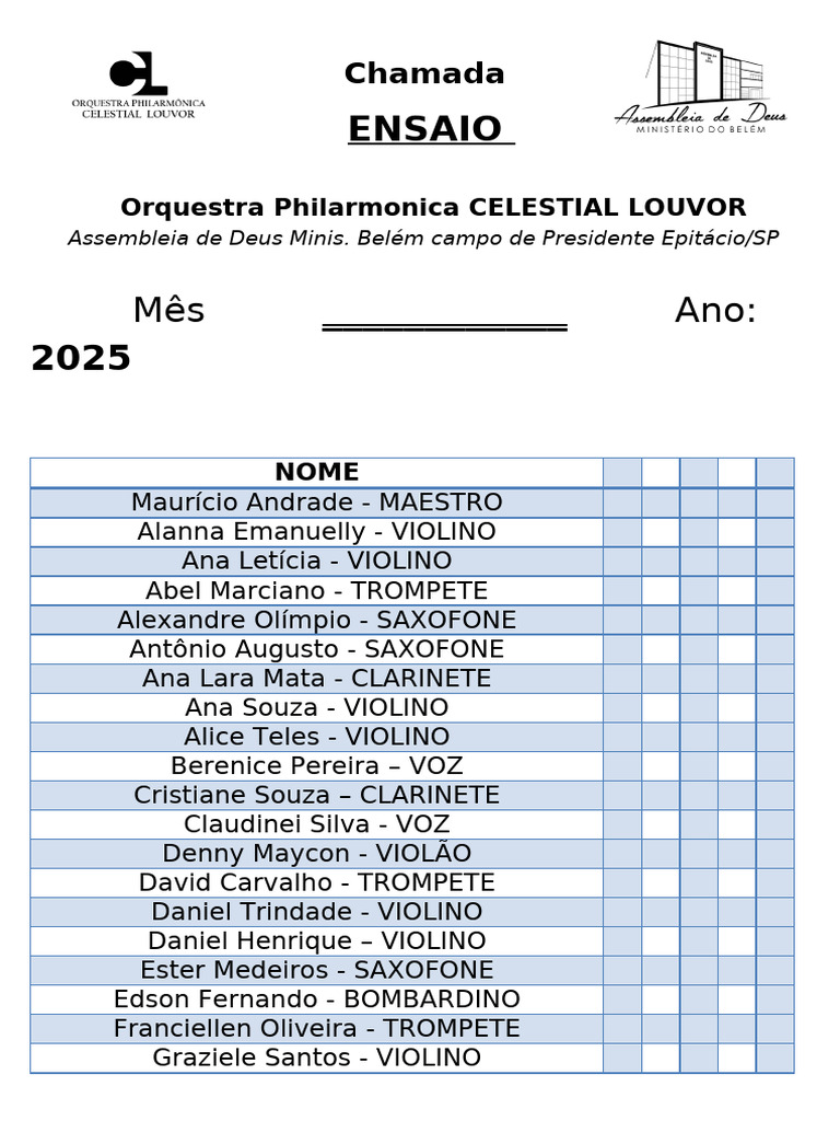 Chamada GERAL 2025 | PDF