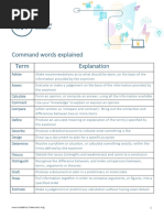 Command Verbs For Assignments | PDF | Information | Knowledge