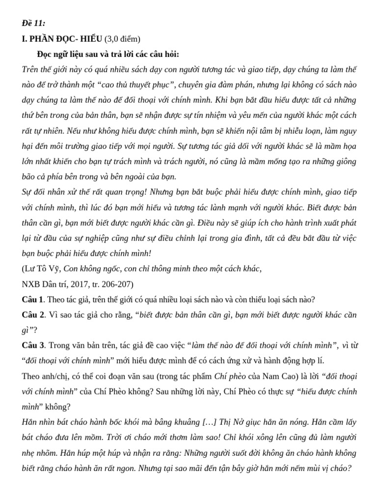 15 ĐỀ ĐH - NLXH | PDF