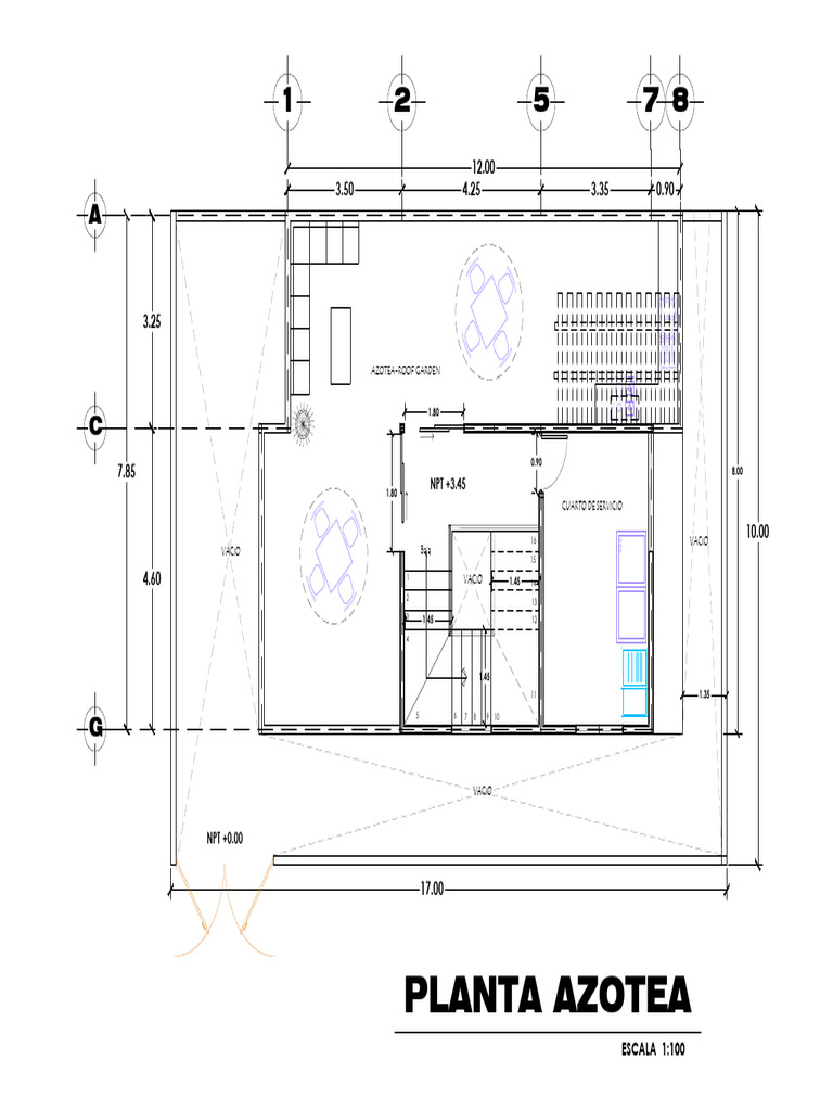Plano de Azotea y Roof Garden | PDF