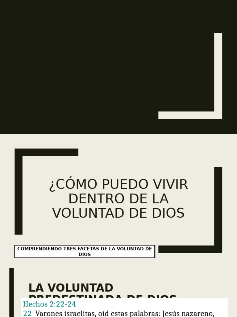 Cómo Puedo Vivir Dentro de La Voluntad de Dios | PDF