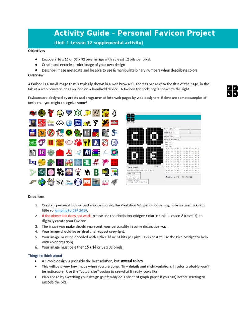 P1.12 Favicon (Alt Project) Modified | PDF | Computing