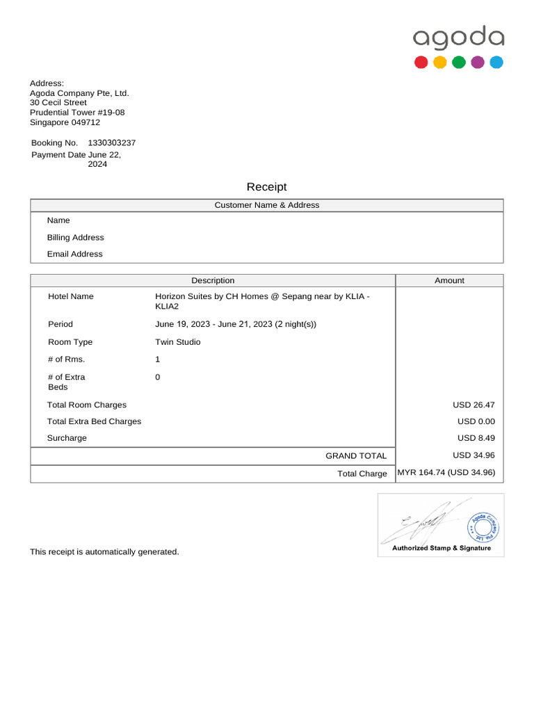 Example Receipt | PDF