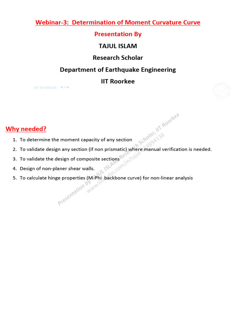 Moment Curvature Analysis | PDF | Deformation (Engineering) | Stress ...