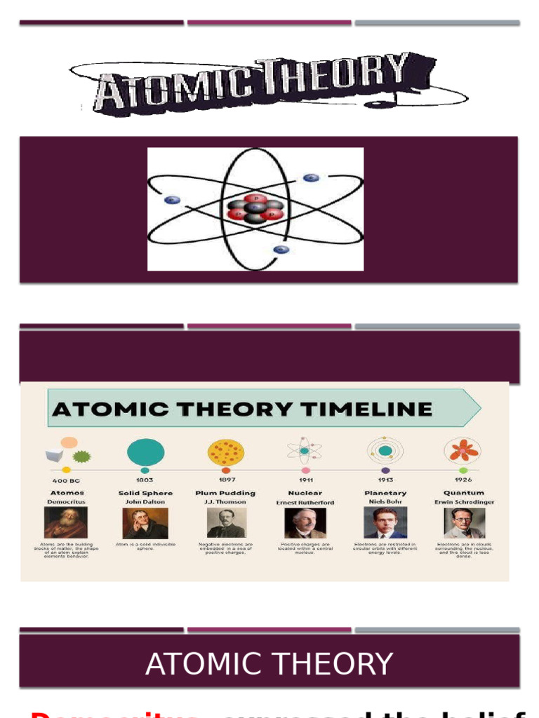 Atomic Theory and Fundamental Laws of Chemistry | PDF | Atoms | Neutron