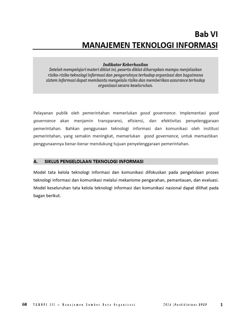 Modul - Muda - TKMRPI - MSDO - 2014 (2) BAB VI | PDF