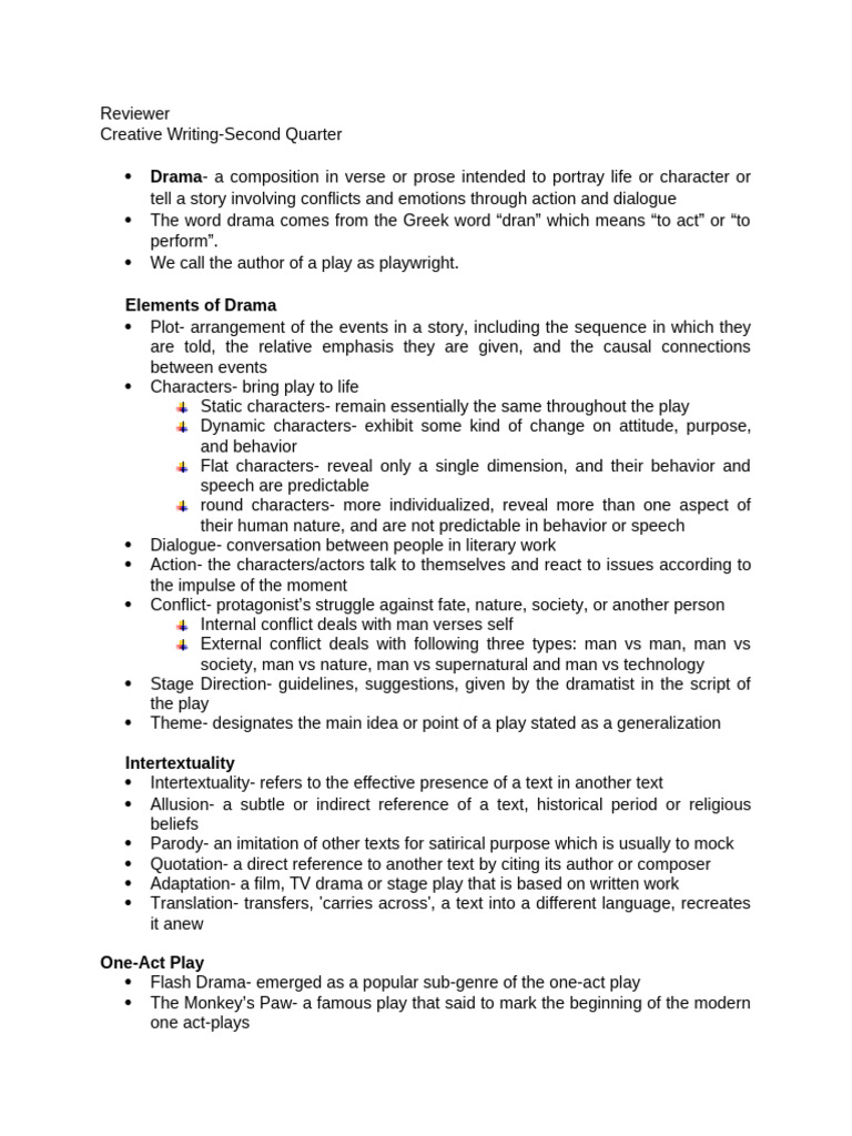 Drama & Scriptwriting Essentials | PDF | Play (Theatre) | Playwright