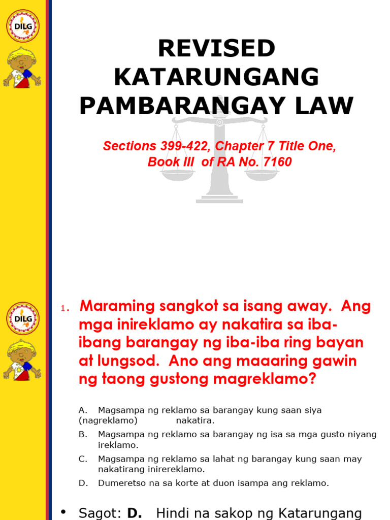 Session 3-RPC Cases under Lupon Authority | PDF