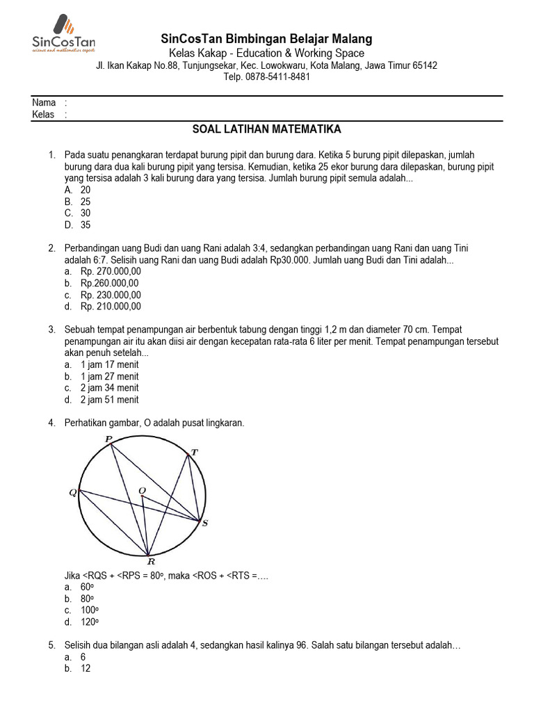 Soal Matematika | PDF