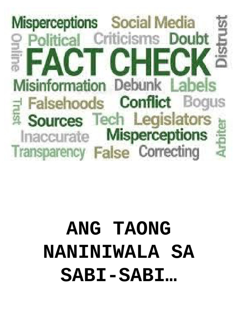 Fact check | PDF | Human Communication | Mass Media