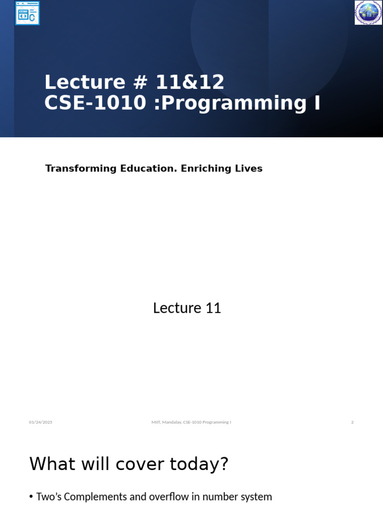 Lecture#11#12 CSE 1012 | PDF | Character Encoding | Ebcdic