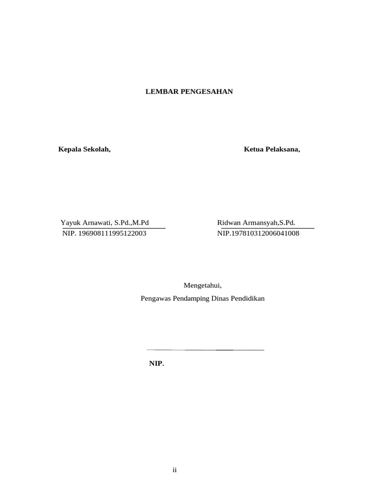 Program Kerja ANBK | PDF