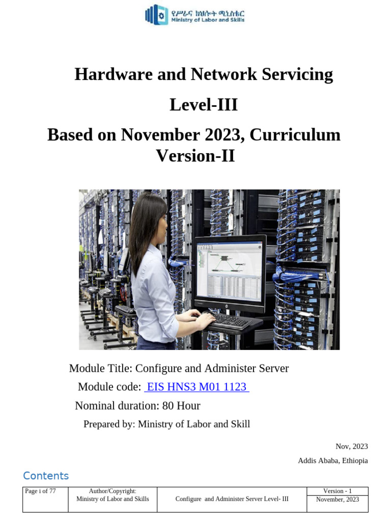 M02 - Configuring and Administering Server | PDF | Client–Server Model | World Wide Web