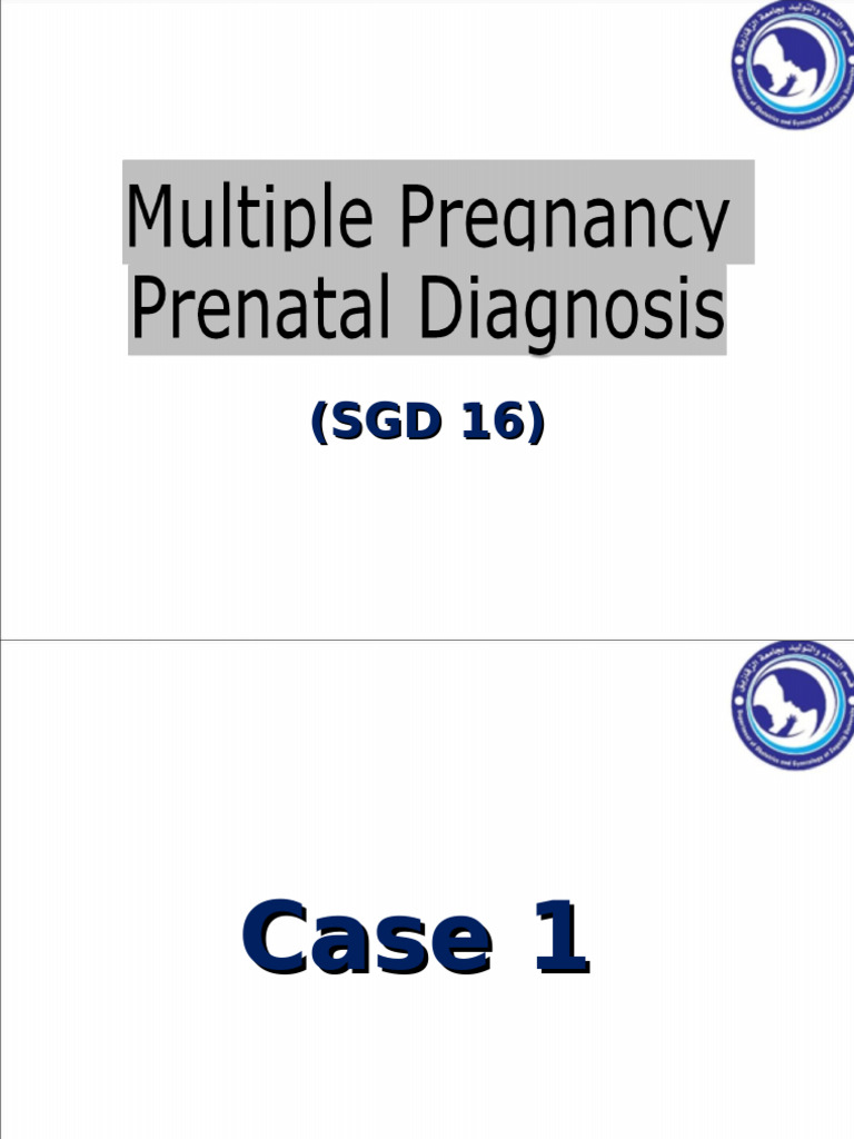 Multiple Pregnancy Prenatal Diagnosis | PDF | Childbirth | Twin