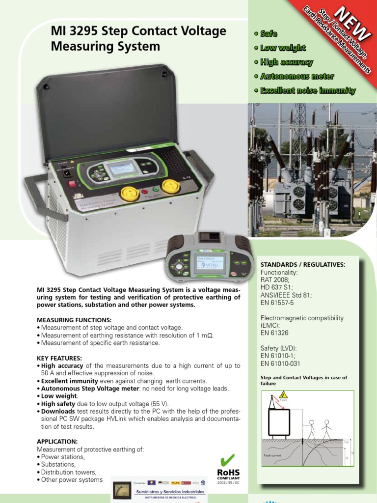 METREL MI3295 Step Contact Voltage Measuring System Ang SSI AG | PDF ...