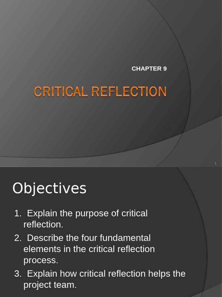652 Topic 9 - Reflection Measurement | PDF | Critical Thinking | Goal
