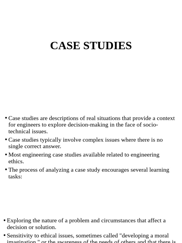 Case Studies (1) | PDF | Cognition