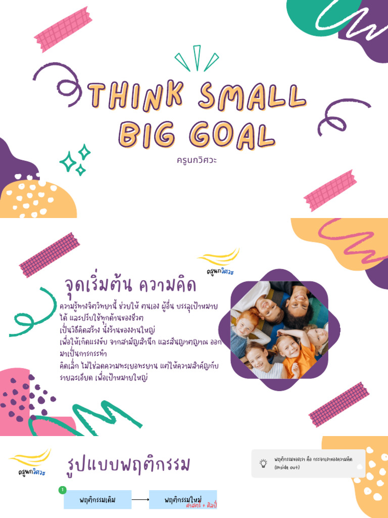 Think Small Big Goal | PDF
