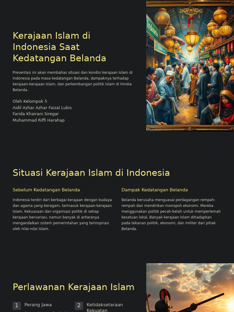 Kerajaan Islam Di Indonesia Zaman Penajajahan Belanda | PDF